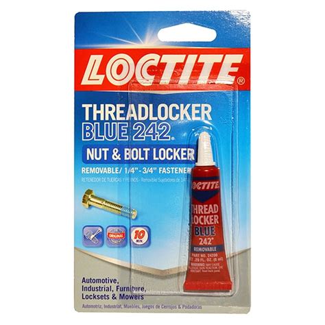 12 Pack Of 0 20 Oz Loctite 209728 Loctite Threadlocker Blue 242