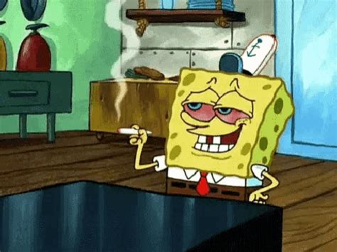 Spongebob Smoking  Spongebob Smoking Weed S Entdecken Und Teilen