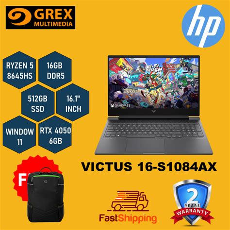 Hp Victus S Ax Gaming Laptop Ryzen Hs Gb Gb Ssd Fhd Hz Rtx Gb