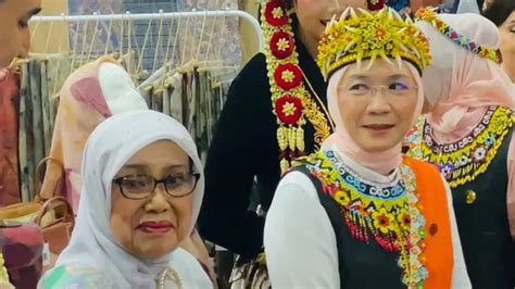 Wury Maruf Amin Resmi Buka Pameran Kriyanusa 2024 Di Jcc Senayan Tampil Berbusana Adat Dayak