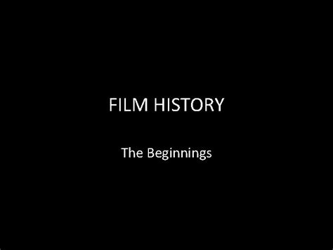 Film History The Beginnings Photography The First Photograph