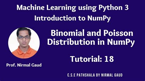 Introduction To Numpy Tutorial 18 Binomial And Poisson Distribution