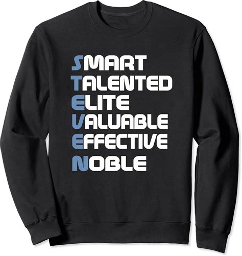 Steven Name Letters For Steven Sweatshirt Uk Fashion