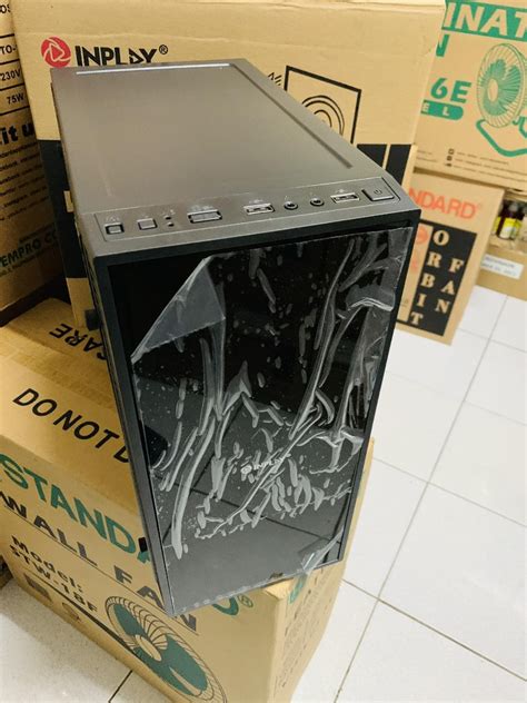 Inplay Wind 05 Micro Mini Atx Tempered Glass Pc Case Black On Carousell