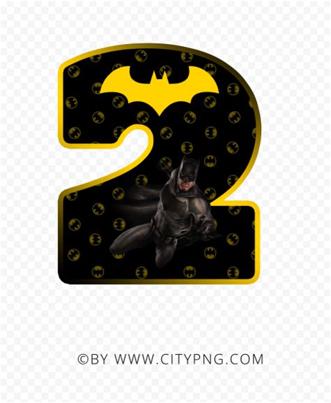 Batman Number Two 2 Free Png Citypng