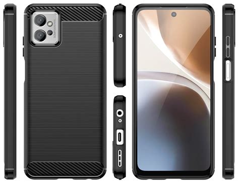 Sdtek Carbon Case For Motorola Moto G Phone Cover And Glass Screen Protector