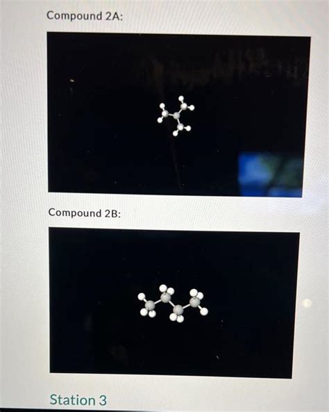 Solved Compound 1a Compound 1b Station 2compound