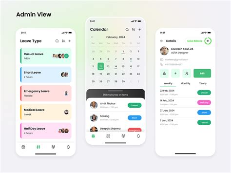 Leave Management Mobile App By Loveleen Kaur On Dribbble