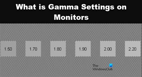 What Is Gamma Settings On Monitors