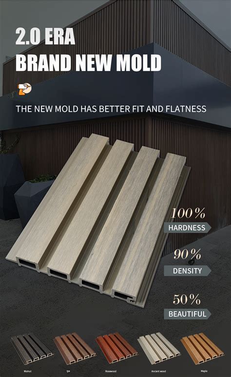 Outdoor Fluted Laminated Cladding Exterior Cladding Siding Wood