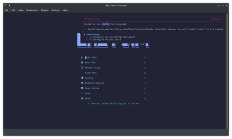 debugging nvim failed to run config for nvim dap loader lua 369