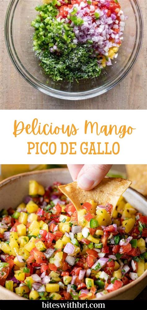 Mango Pico De Gallo Bites With Bri Recipe Fresh Salsa Recipe