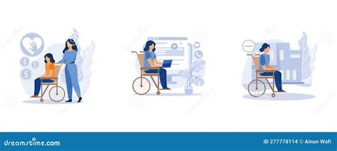 Assistive Technology Concept Landing Page Cartoon Vector 179905099