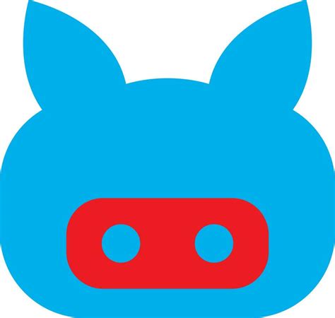Flat Style Red And Blue Github 24285697 Vector Art At Vecteezy