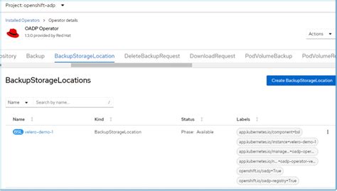 Installation Of OpenShift API For Data Protection OADP Operator
