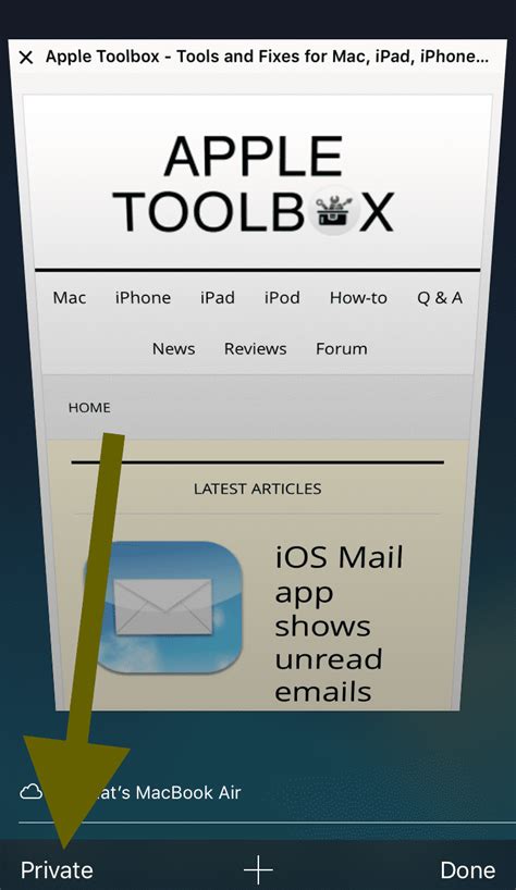 How To Use Safari Private Browsing Mac Os X And Ios Appletoolbox