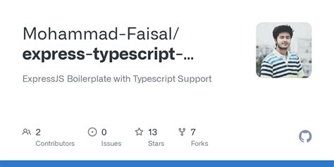 Github Mohammad Faisalexpress Typescript Skeleton Boilerplate Expressjs Boilerplate With