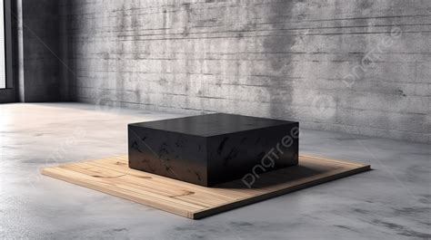 나무와 콘크리트 바닥에 있는 블랙 박스 패키징 모형의 3d 렌더링 흰색 상자 상자 라벨 상자 템플릿 배경 일러스트 및 사진 무료 다운로드 Pngtree