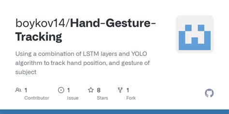 GitHub Babekov Hand Gesture Tracking Using A Combination Of LSTM Layers And YOLO Algorithm