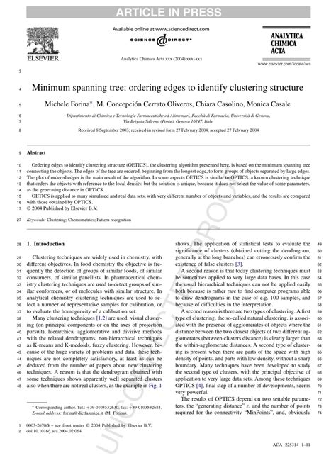 pdf minimum spanning tree ordering edges to identify clustering
