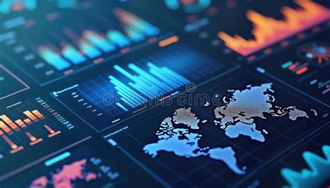 interactive digital dashboard displays key performance indicators for