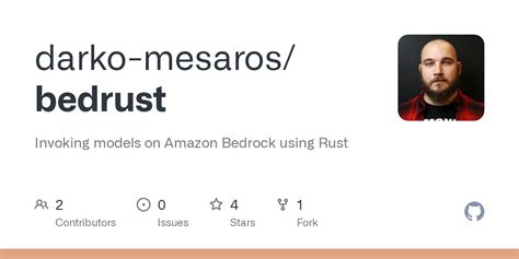 Github Darko Mesarosbedrust Invoking Models On Amazon Bedrock Using