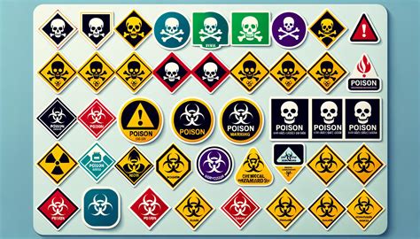 Free Printable Poison Labels Download Warning Stickers For Safe Chemical Storage Pix O Sphere