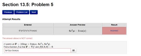Solved Section 13 5 Problem 5 Previous Problem List Next Chegg Com