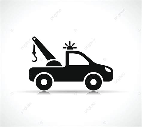 Vector Tow Truck Symbol Icon Vehicle Simple Black Vector Vehicle Simple Black Png And Vector