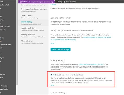 Solved Ability To Exclude A User Tag From Session Replay Dynatrace Community