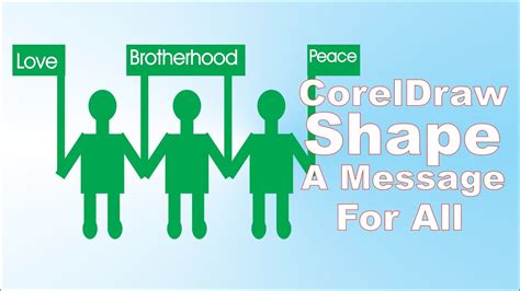 Coreldraw Shape Love Peace Brotherhood Lunar Computer College Youtube