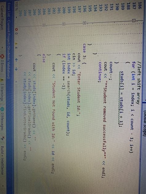 Solved Instruction C Program Fix The Error Warnings In Chegg