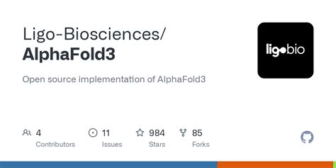 github ligo biosciences alphafold3 open source implementation of