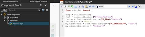 Component Properties And Python Features Python Programming Visual