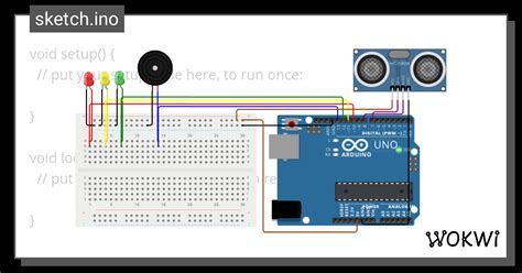 Ultrasonic Task Wokwi ESP32 STM32 Arduino Simulator