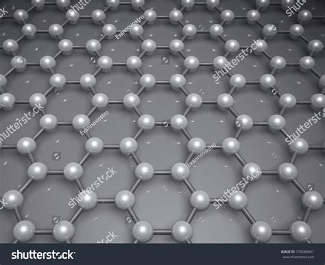Graphene Layer Structure Molecular Model Hexagonal Stock Illustration 778284847 Shutterstock