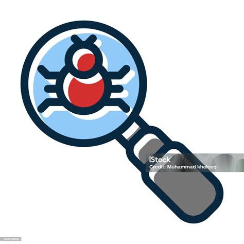 디버그 벡터 굵은 선으로 채워진 어두운 색상 아이콘 개인 및 상업적 사용 0명에 대한 스톡 벡터 아트 및 기타 이미지 0명