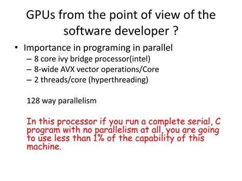 Parallel Computing On The Gpu Pptx