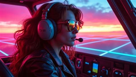 Free Synthwave Cockpit Journey Image Download At Stockcake