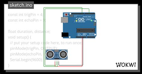 Ultra Sound Wokwi Esp32 Stm32 Arduino Simulator