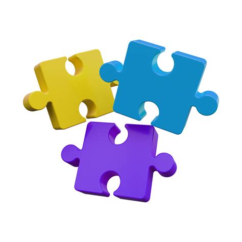 Puzzle Pieces 3d Render 12026495 Png
