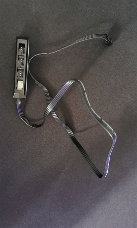 Deepcool Fan Hub CPU Cooler Case Chasis Cooling Fan Power Cable Splitter 1 To 4 Adapter