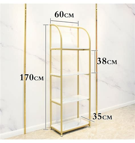 옷가게 액세서리 의류매장 인테리어 골드 철제 선반 구두 가방 철재 인테리어 진열장 티몬