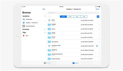 Dropbox Gets Ios 11s Files App Integration Technology News