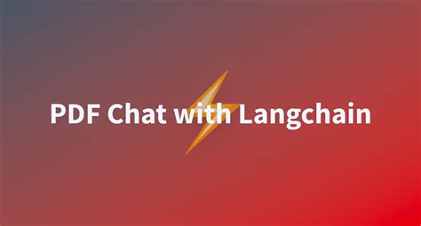 PDF Chat With Langchain A Hugging Face Space By Djangomango