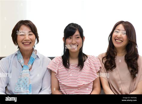 Three Generation People Stock Photo Alamy