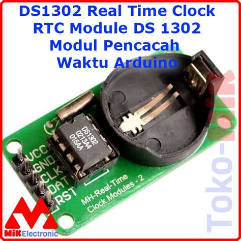 Jual Ds1302 Real Time Clock Rtc Module Ds 1302 Modul Pencacah Waktu