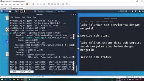 Konfigurasi Ssh Server Kali Linux Youtube
