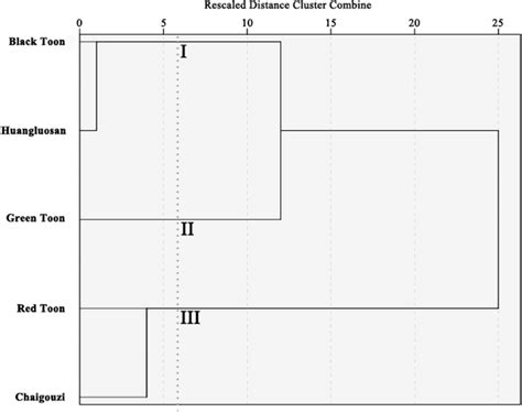 Hierarchical Cluster Dendrogram Of Five T Sinensis Cultivars