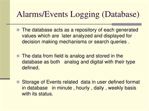 PPT Alarms And Events Processing PowerPoint Presentation Free Download ID